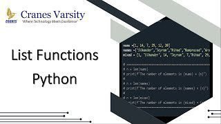 Tutorials Videos - Cranes Varsity